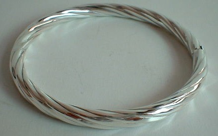 Sterling Silver Braided silver bangle