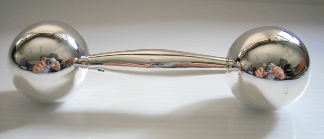 Sterling Silver Silver Baby Chime Rattle